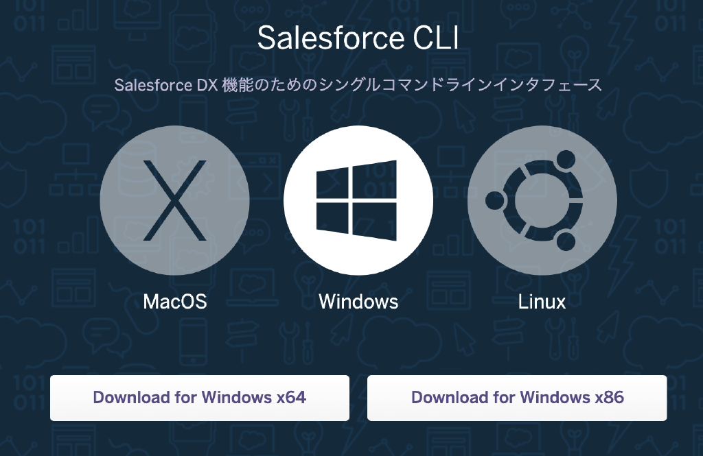 Salesforce CLI(sf) のインストール